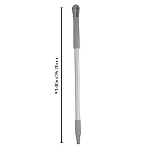 SPARTA 40246EC02 Aluminum Broom Handle, Mop Handle, Replacement Handle With Acme Threaded Tip For Commercial Cleaning, 30 Inches, White