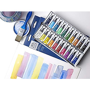 Winsor & Newton Cotman Watercolor Paint Set, 20 Colors, 5ml (0.17-oz) Tubes