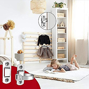 Furniture Straps (4 Pack + 4 Corner Protector) Furniture Wall Anchors, Anti Tip Furniture Kit Adjustable Earthquake Resistant Wall Safety Straps Prevent Furniture from Tipping Over for Baby Safety