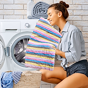 UNOWIX Electric Heating Pad for Back/Waist/Abdomen/Shoulder/Neck Pain and Cramps Relief - 12 Heat Levels, 8 Timers,Cute Plush Heat Pad, Holiday Gifts for Girls, Machine Washable-Rainbow-F(12" x 24")