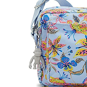 Kipling Women's Abanu Medium Crossbody Bag, Lightweight, Adjustable Nylon Waist Pack, Wild Flowers