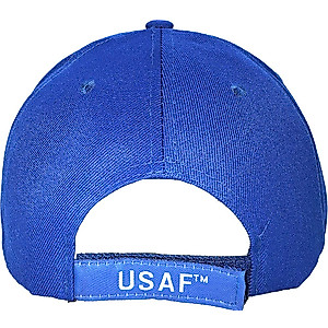 USAF United States Air Force Veteran Blue Baseball Cap Hat (Air Force Wings)