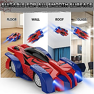 EpochAir Wall Climbing Remote Control Car, Dual Mode 360° Rotating RC Stunt Cars with Headlight,Rechargeable Toys for Boys Gift for Boys 4 5 6 7 8-12 Year Old