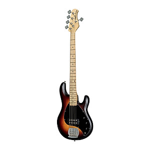 Sterling by Music Man StingRay Ray5 Bass Guitar in Vintage Sunburst Satin, 5-String