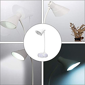 VOSAREA LED Night Light Bulbs Gooseneck LED Desk Lamp USB Charging Swing Arm Touch Control Reading Lamp Bedside Table Light for Study Bedroom Office Portable Night Light