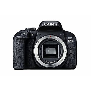 Canon EOS Rebel 800D / T7i DSLR Camera (Body Only), 64GB Memory Card, Case, Card Reader, Flex Tripod, Hand Strap, Cap Keeper, Memory Wallet, Cleaning Kit (Renewed)