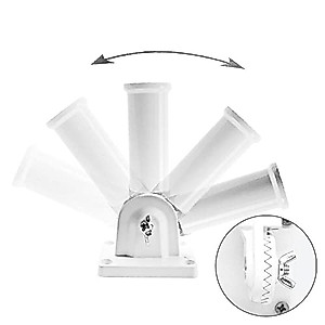 Flag Pole Kit 6 Ft Flagpole with Embroidered American Flag by Grace Alley - Embroidered Stars and Stitched Stripes, Brushed Silver Aluminum Rust Free & Tangle Free Wind Resistant Pole and Multi-Position White Bracket for Residential or Commercial Use