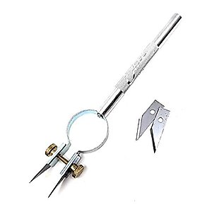 Excel Blades 30608 Dual Strip Cutter, Dual Twin Blade Knife Parallel Number 59 Blades, Adjustable Width Strip Cutter, Cutting Tool for Paper, Clay etc