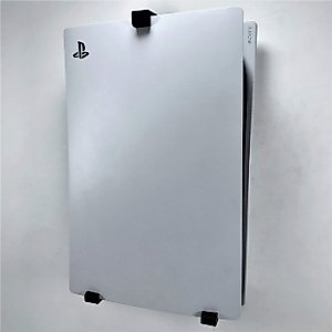 3D Cabin PS5 Wall Mount Wall Bracket Holder Stand for Play Station 5 Disc Triple Support Any Orientation Black Left