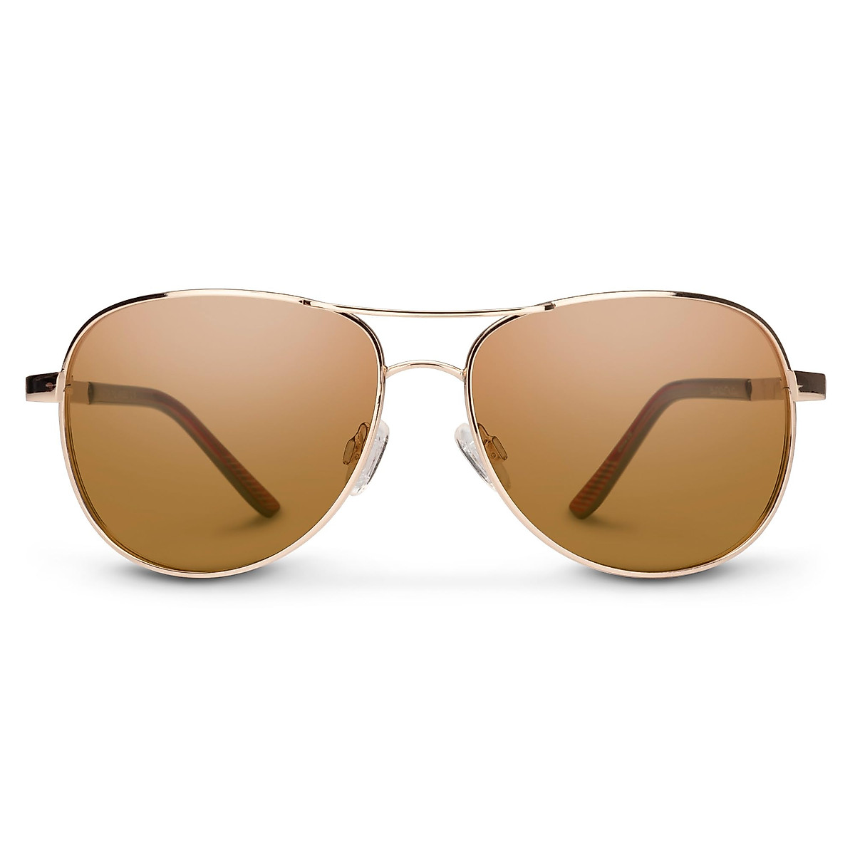 Suncloud Aviator Polarized Sunglasses – 100% UV Protection – Comfortable Fit, Trendy Design – for Men & Women – Gold + Polarized Brown Lenses