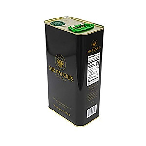Mr. Papou's | Extra Virgin Olive Oil | First Cold Pressed | Family Owned | Harvested in Greece | 3 Liter - 101.4 fl oz (3 Liter)
