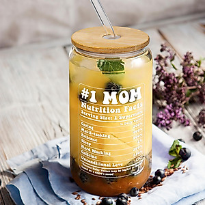 Gifts for Mom from Daughter Son - Mom Wife Gifts for Christmas, Mom Christmas Gifts, Christmas Gifts for Mom - Mom Birthday Gifts, Birthday Gifts for Mom - New Mom Gifts for Women - 20 Oz Can Glass