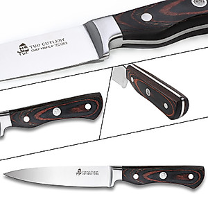 TUO Chef Knife 6 inch-Kitchen Chef's Knife Professional Cooking Knife-German High Carbon Stainless Steel Gyuto Knife-Ergonomic Pakkawood Handle-New Legacy Series
