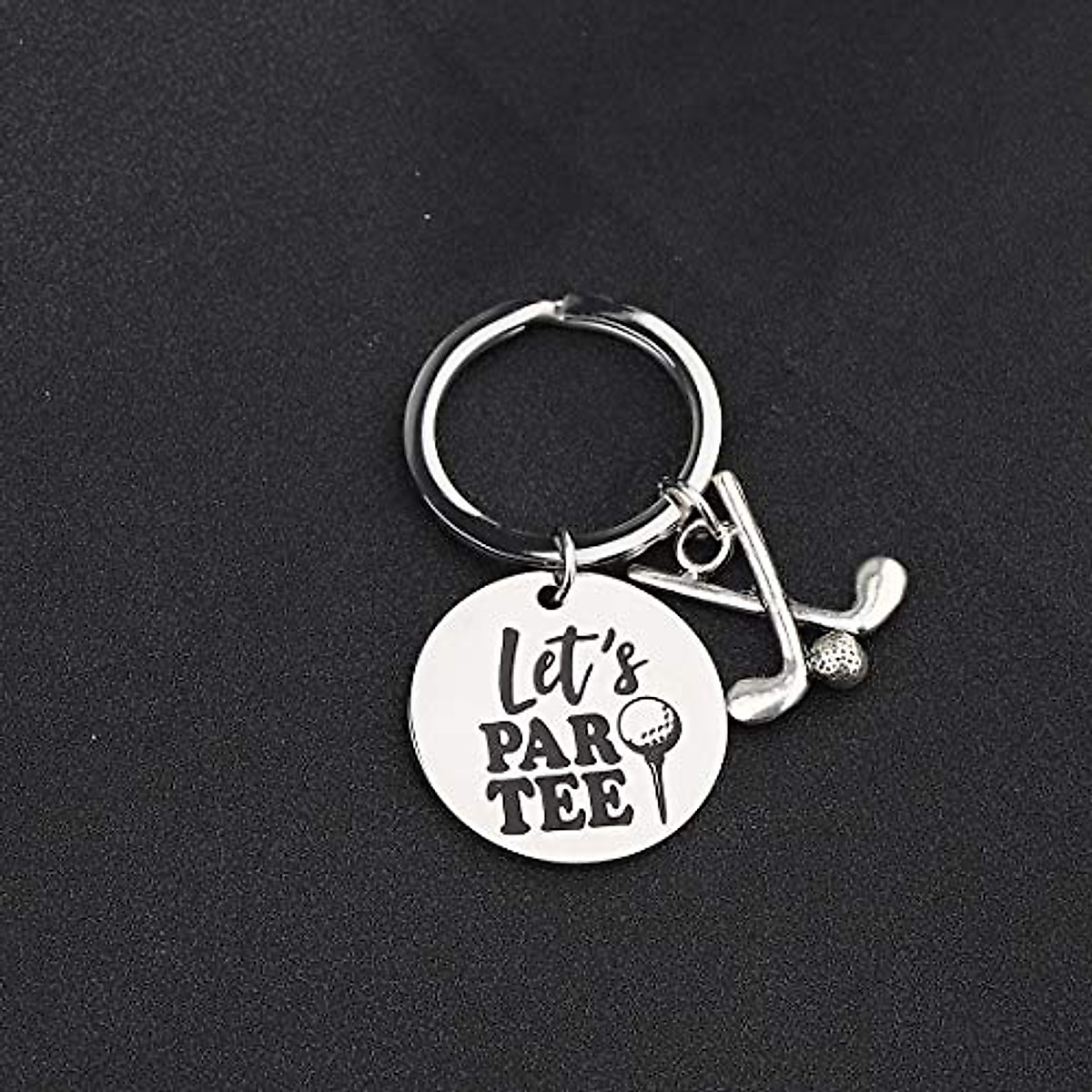 POTIY Golfer Gift Golf Keychain Charm Jewelry for The Lovers and Collectors of Golf (golf keychain)
