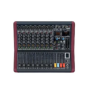 Professional DJ Audio Mixer, Phenyx Pro Sound Mixer, 8-Channel Sound Board Mixer Audio w/USB Audio Interface, USB-B Recording, BT Function, 99 DSP Effects, 3-Band EQ, For Studio, Stage (PTX-30)