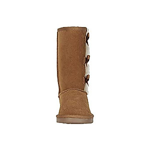 Koolaburra by UGG Unisex-Child Victoria Tall Boot, Chestnut, 1 Little Kid