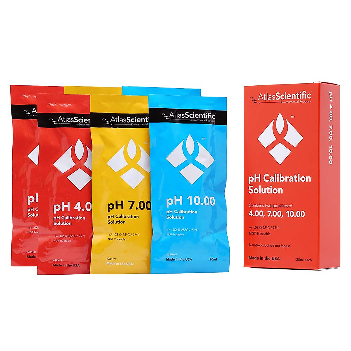 Atlas Scientific pH Calibration Set (6 Pouches)