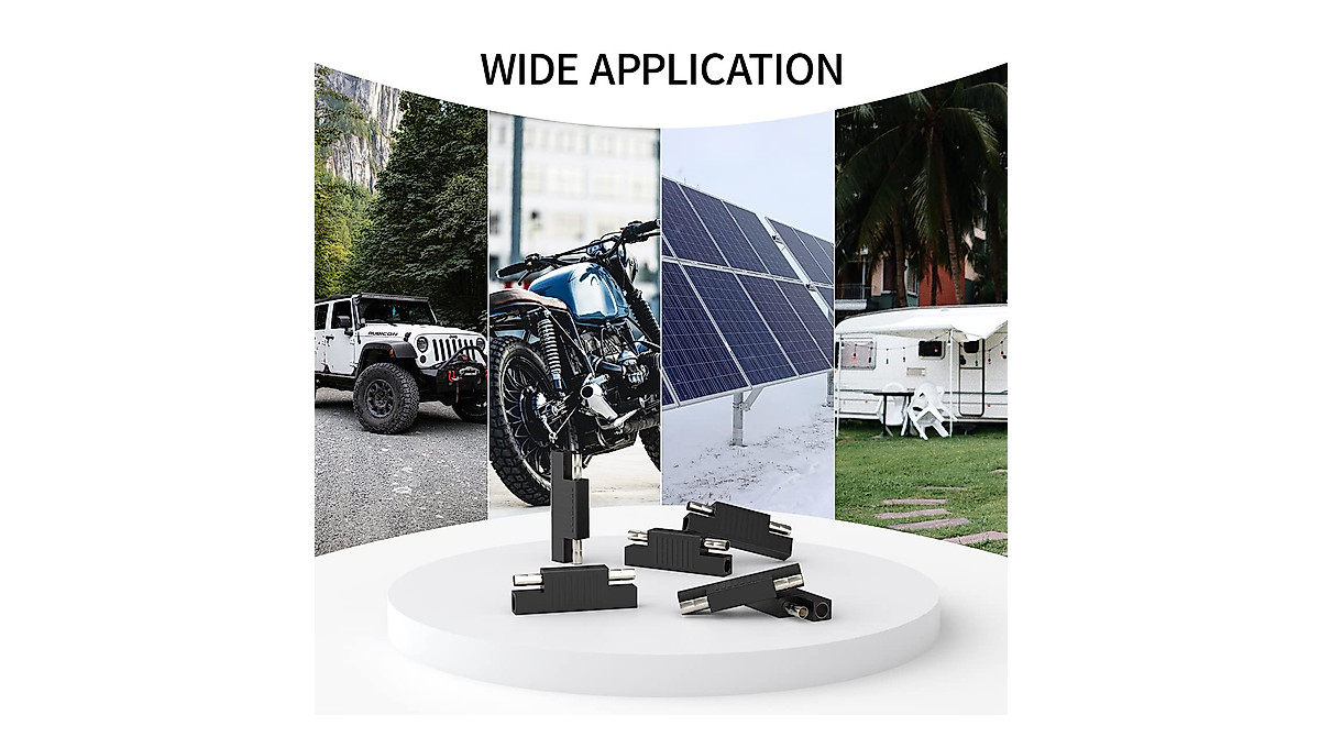 ELFCULB SAE Polarity Reverse Adapter SAE Connectors Quick Disconnect ...