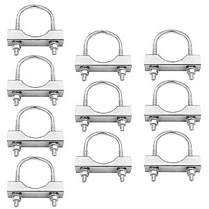 GBGS U-Bolt Clamp,1-5/8" Open Width U Pipe Antenna Pole Clamps