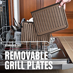 George Foreman Rapid Series 4-Serving Indoor Grill and Panini Press - Silver