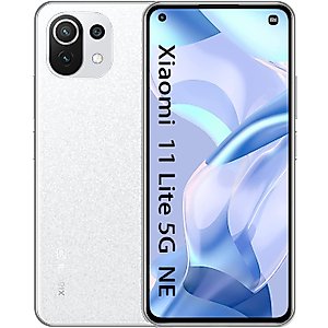 Xiaomi Mi 11 Lite 5G NE Unlocked Cellphone, 5G + 4G LTE Volte Smartphone,8GB + 128GB,White