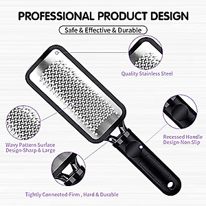 Foot Callus Remover Kit Foot File Callus Remover for Feet Pedicure Supplies Professional Metal Foot File and 20 PCS Pumice Stone for Feet Foot Scraper for Callus Removal Rough Dead Skin Removal.