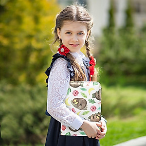 PYBUG Cute Sloth Trading Card Binder with Nylon Strap 4-Pocket Waterproof PU Leather Card Collection Binder for 400 Cards Sturdy Card Holder Folders for Game Cards,Sports Cards