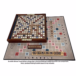 WS Game Company Scrabble Deluxe Travel Edition, 2 to 4 players