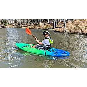 perception Kayaks Zip 9.5 | Sit on Top Kayak for All-Around Fun | Stable and Fast | Rear Storage with Tie Downs | 9' 6" | Earth