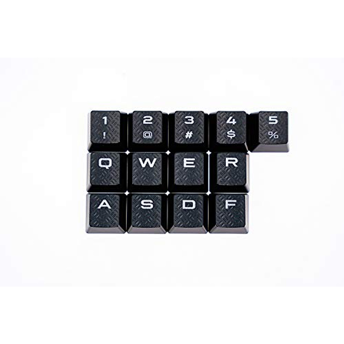 Cherry MX Key Switch FPS Backlit keycap Gray 13 Keys, Used for Corsair Gaming Keyboard! (Black)