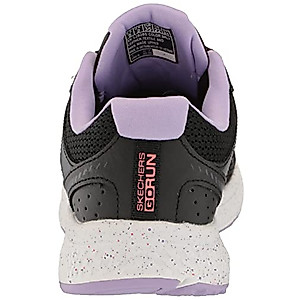 Skechers Women's GO Run CONSISTENT-Vivid Horizon Sneaker, Black/Lavender, 7