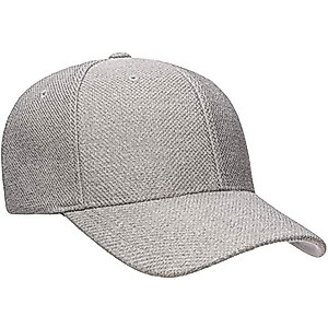 Flexfit Men's Melange Fitted, Light Heather, L/X-Large