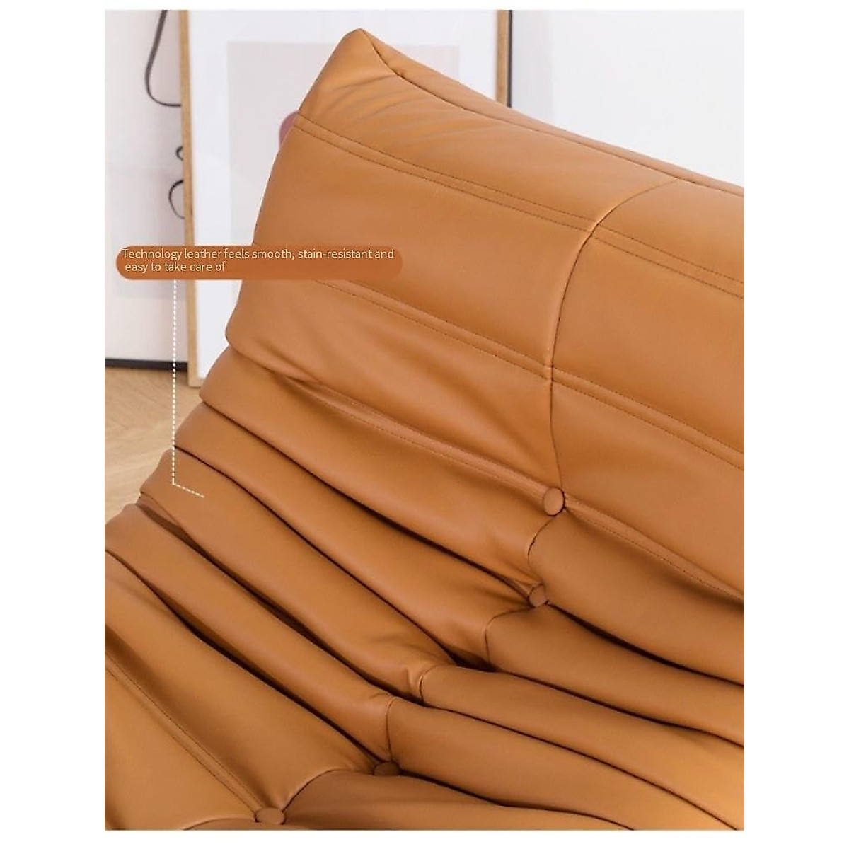 1987vroma Whether You want to take a nap on a sunny afternoon or stay at home watching TV, it can provide You with a comfortable experience (Black micro leather,sofa)