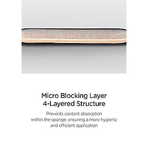 JUNG SAEM MOOL Cushion Puff Natural Cover Puff for Smooth Fitting with The Round Shape 2.1 Inch