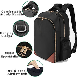 Travel Backpack Bag for Barbers and Hairstylist; Organizer Case for Clippers and Supplies Travel Bag for Barbers Tools with USB Port with PU