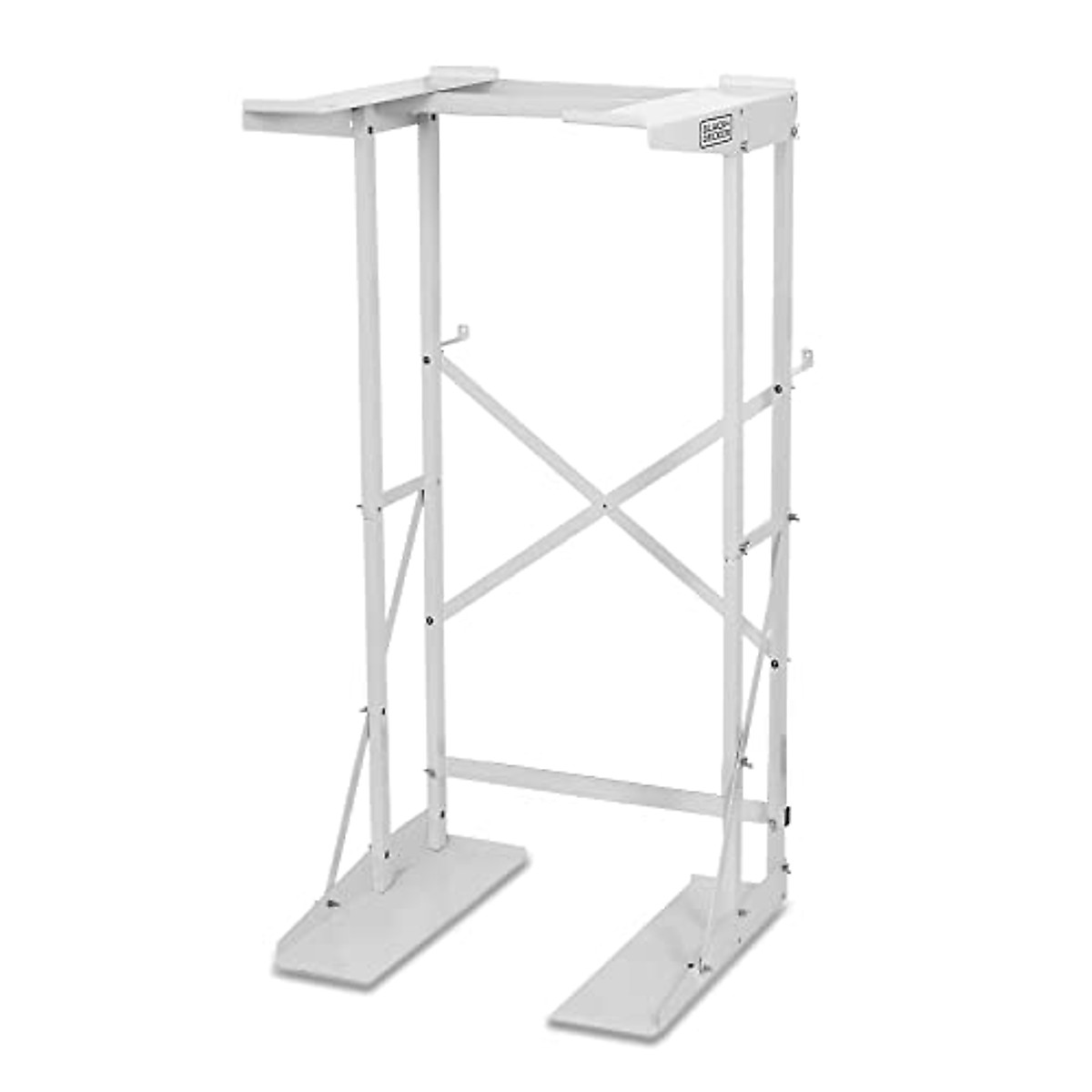 BLACK+DECKER BWDS Washer Dryer Stacking Rack Stand, White & Panda 110V 850W Electric Compact Portable Clothes Laundry Dryer with Stainless Steel Tub Apartment Size 1.5 cu.ft