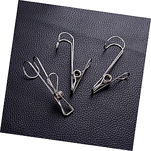 NOLITOY Stainless Steel Clothes Pegs 10pcs Stainless Steel Clothes Metal Clips Stainless Steel Clips Stainless Steel Pegs Clothes Pegs Elastic Multifunctional Clothes Pegs