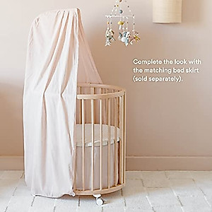Stokke Sleepi Canopy by Pehr, Blush - Dreamy Crib Canopy for Sleepi Mini & Crib/Bed - Available in Numerous Colors - Oeko-Tex Standard 100