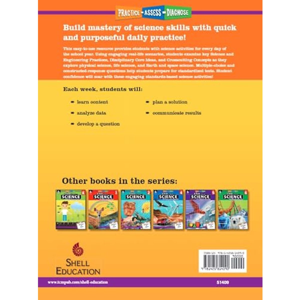 180 Days™: Science, Earth and Space Science for 3rd Grade Practice Workbook for Classroom and Home, Cool and Fun Practice Created by Teachers (180 Days of Practice)