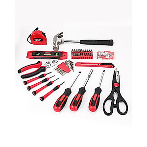 KingTool Home Repair Tool Kit - 149 Pieces Basic Home Repair Tool Set, General Mechanic Tool Set, General Household Tool Kit with Plastic Toolbox, Perfect for Homeowner, Office & College Repairs