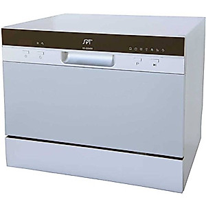 SPT SD-2224DS Countertop Dishwasher with Delay Start & LED, Silver