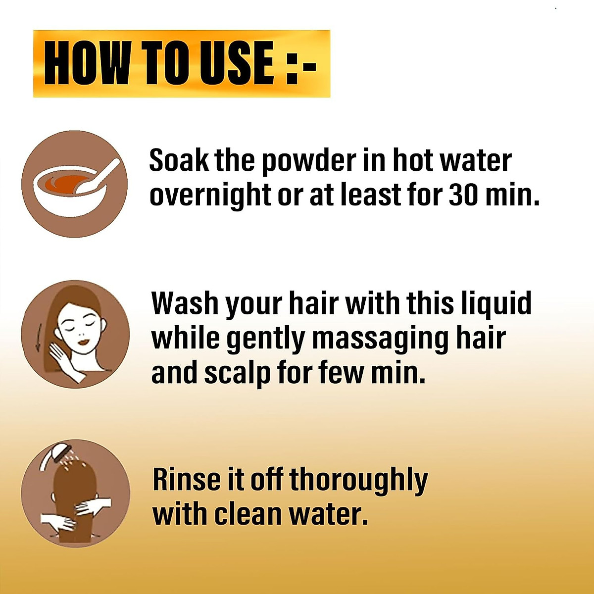 Havintha Natural Hair Shampoo with Amla, Reetha, Shikakai and Methi dana Powder for hair wash - 8 ounce | 0.5 pound | 227 grams (Pack of 1)