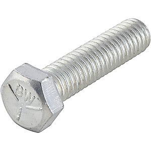 Global Industrial Hex Head Cap Screw, Electro-Galvanized Zinc, 3/8-16" x 1-1/2", Lot of 25