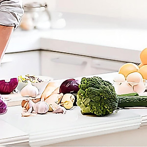 Acrylic Cutting Boards For Kitchen Counter,Clear Chopping Board Non Slip Cutting Boards For Kitchen Cutting Board With Lip For Counter Countertop Protector Home Restaurant (24x18in)