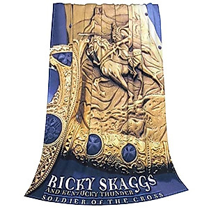 Flannel Blanket Ricky Skaggs Soft Lightweight Throw Blanket Warm Durable Sofa Couch Decor Beding 50"X40"