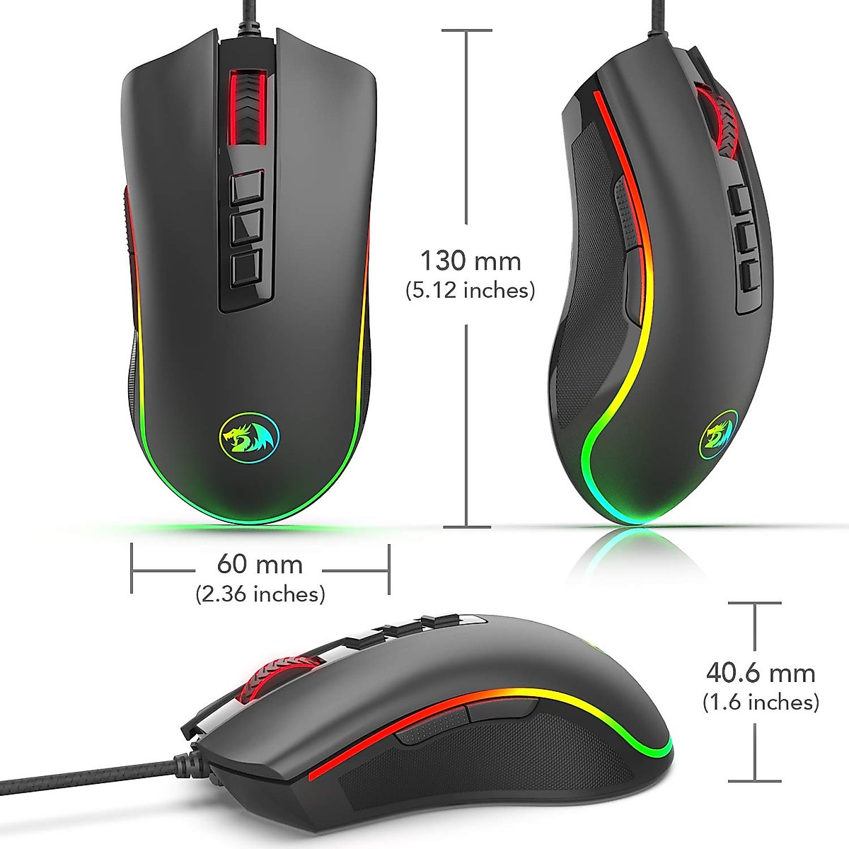 Redragon K617 Keyboard and M711 Mouse Bundle
