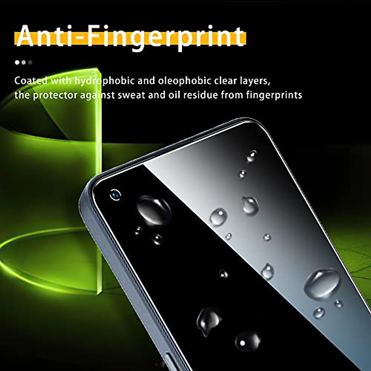 Ogrish 2 Pack Tempered Glass Screen Protector for OnePlus Nord N20 5G with 2 Pack Camera Lens Protector,Anti-Fingerprint,Shatter Proof,HD Clarity