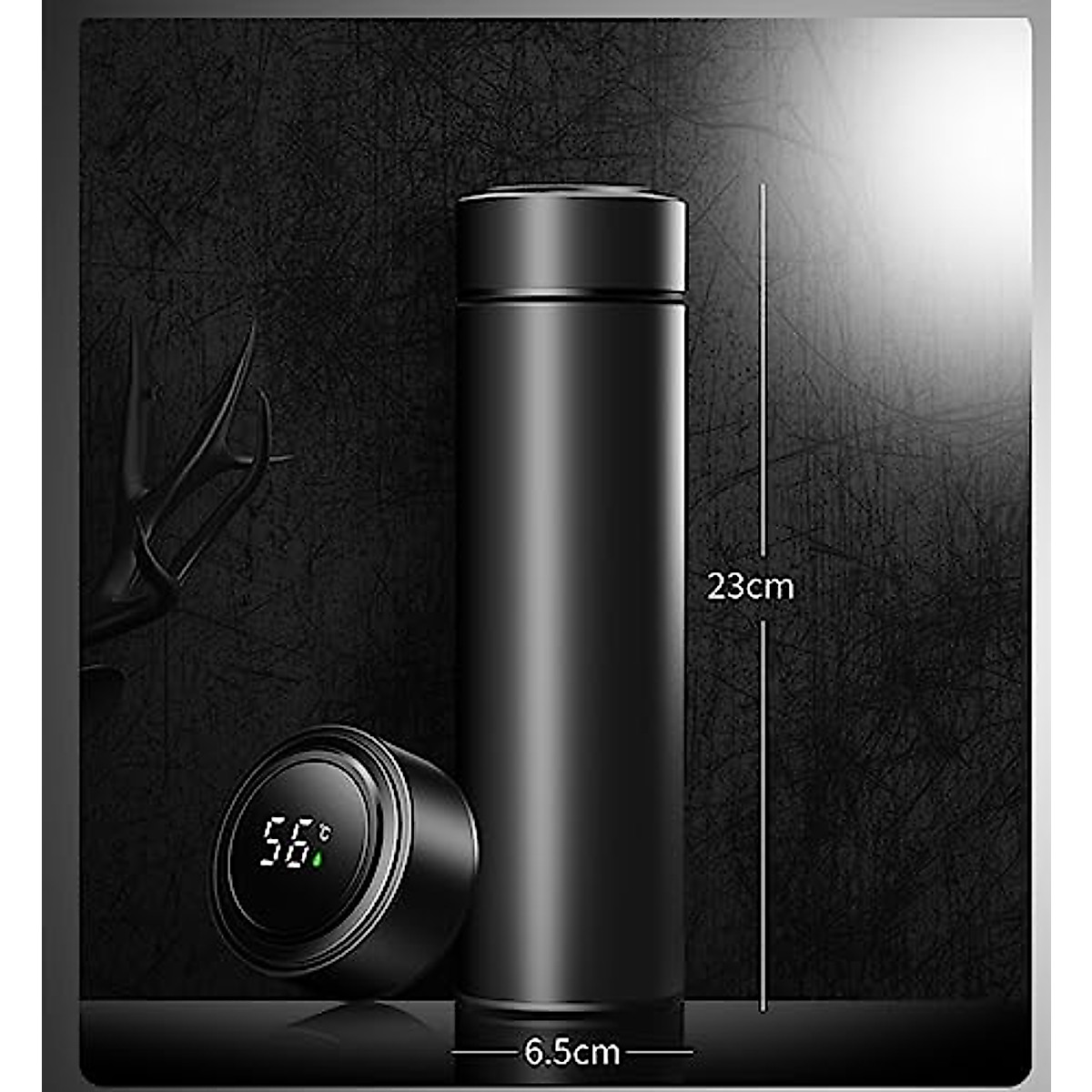 Stainless Steel Thermos, Smart Sports Water Bottle with LED Temperature Display ,Double Wall Vacuum Insulated Water Bottle, Stay Hot for 24 Hrs, Cold for 24 Hrs