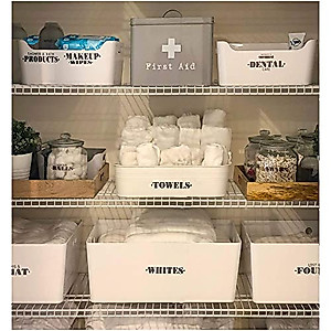 Talented Kitchen Farmhouse Bathroom Beauty Organization Labels – 72 Bathroom & Makeup Organization Preprinted Sticker. Water Resistant, Canister Labels. Jar Decals Bath Storage (Set of 72 – Bathroom)