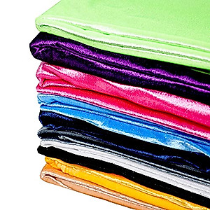 Stretch Velvet 60 Inches Width by The Yard Entelare(Champagne 1Yard)